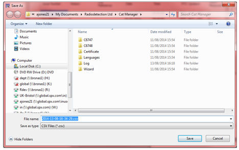 Data Collector – Radiodetection Support