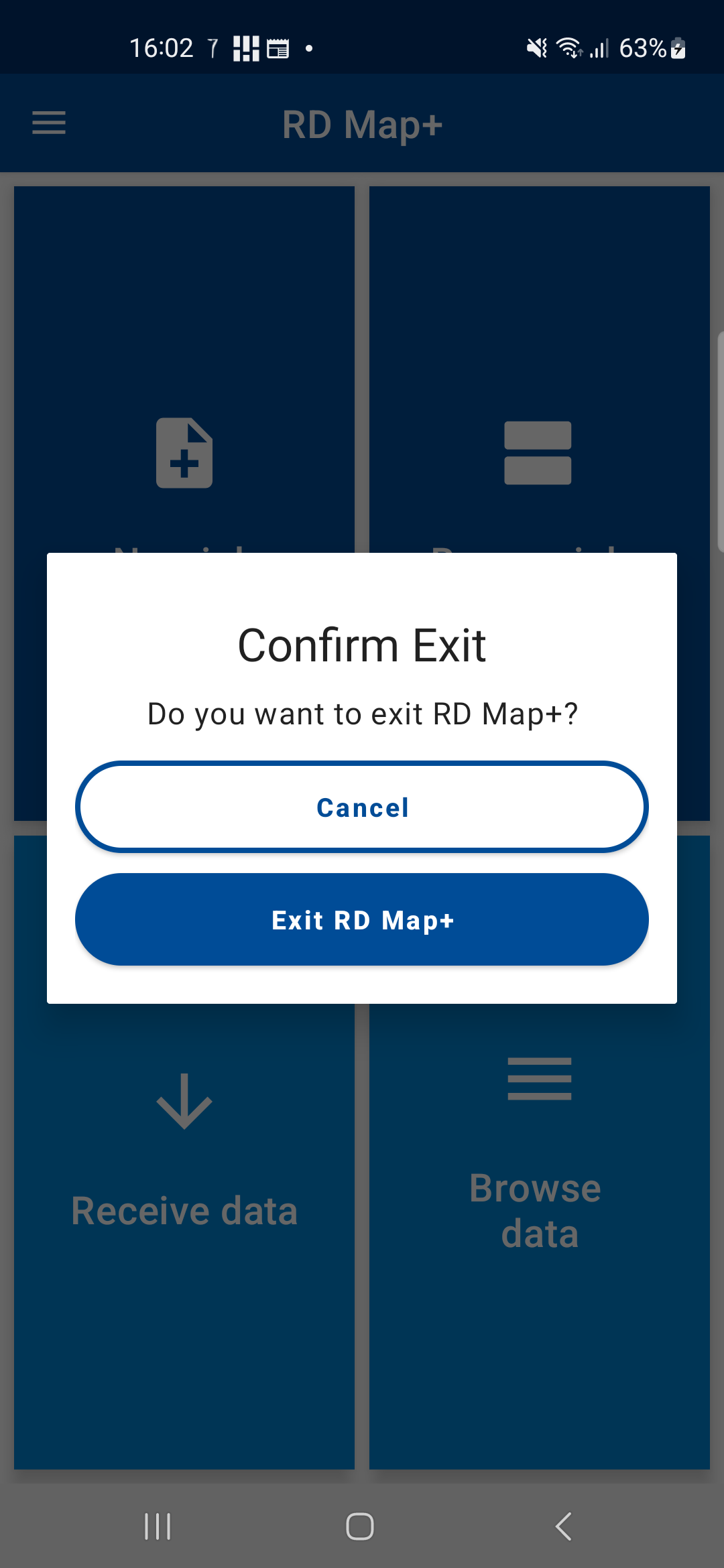 Exit RD Map+ – Radiodetection Support