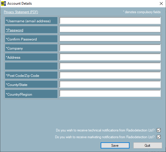 About RD Manager Accounts – Radiodetection Support