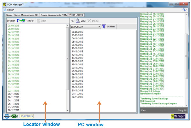 Usage-Logging – Radiodetection Support