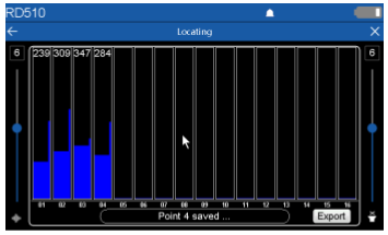 Pantalla de localización – Soporte de Radiodetection