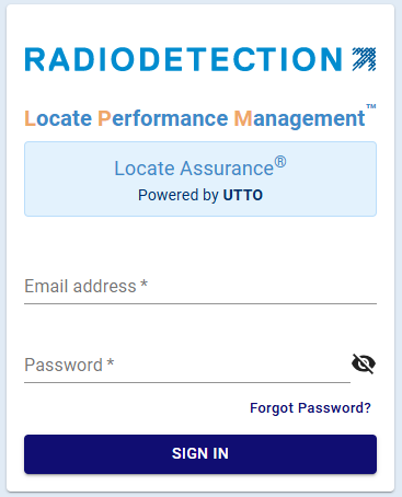 Forgot Password – Radiodetection Support
