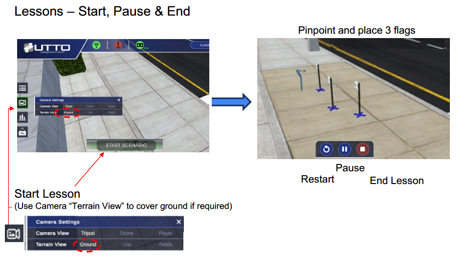 Home Screen + Status Indicators – Radiodetection Support