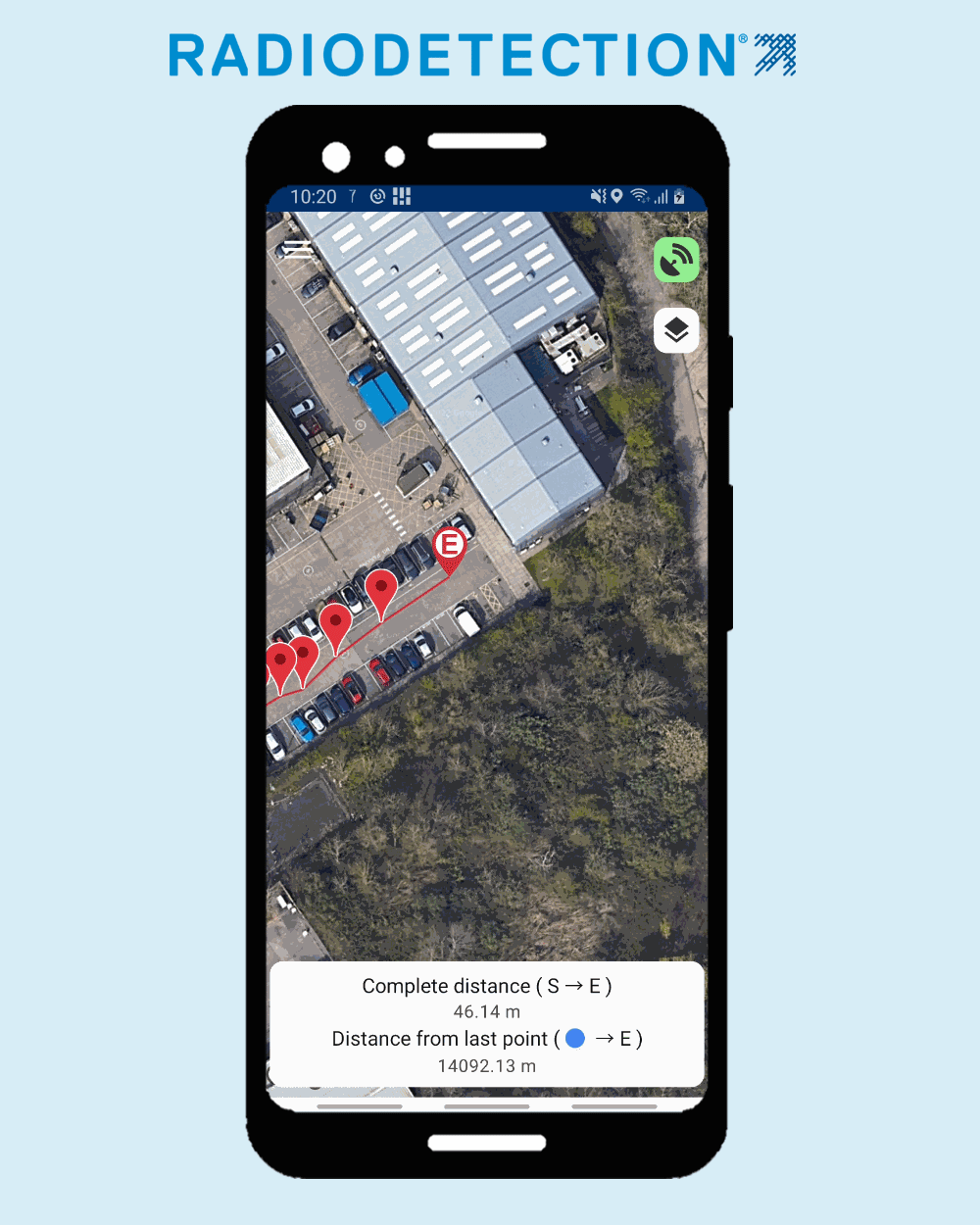 Managing survey measurements in your active job' – Radiodetection Support