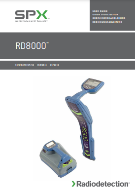 RD8000 Cable and Pipe Locator Operation Manual – Radiodetection Support